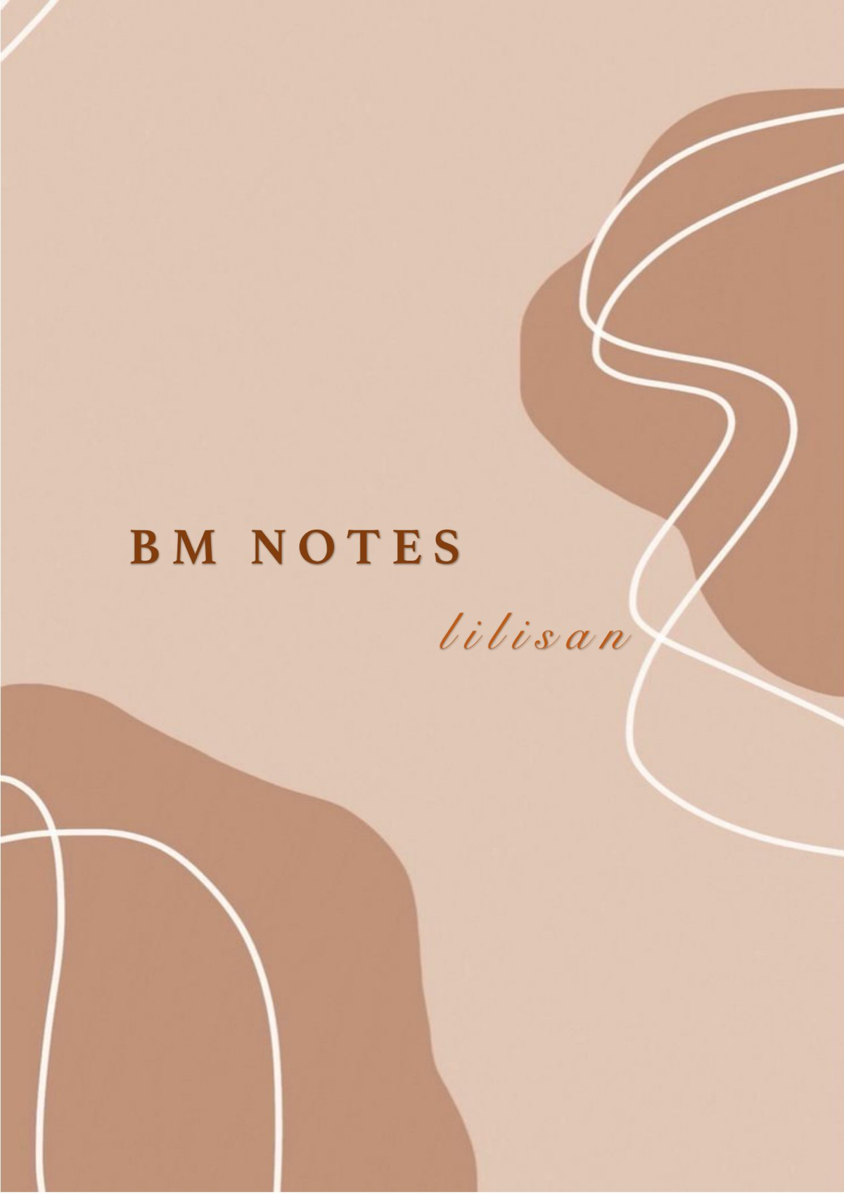 Bm notes - niga - SPBT - Studocu