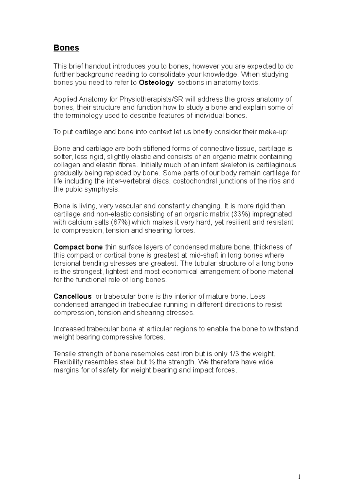 Bones notes(1) copy - Bones This brief handout introduces you to bones ...