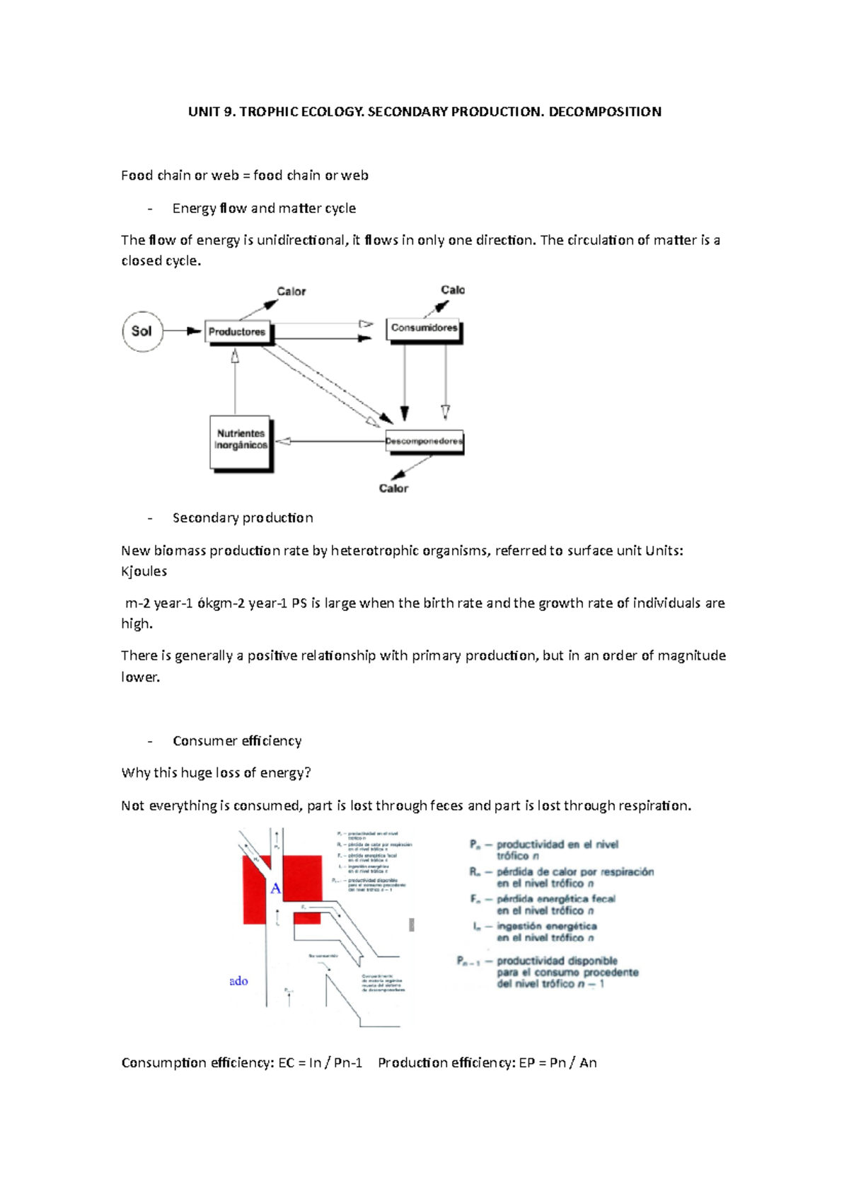 Lesson 11 General Biology Laboratory - UNIT 9. TROPHIC ECOLOGY ...