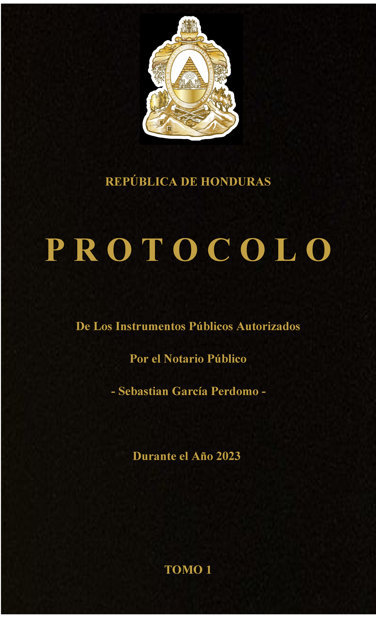Protocolo de Notarial - REPÚBLICA DE HONDURAS P R O T O C O L O De Los ...