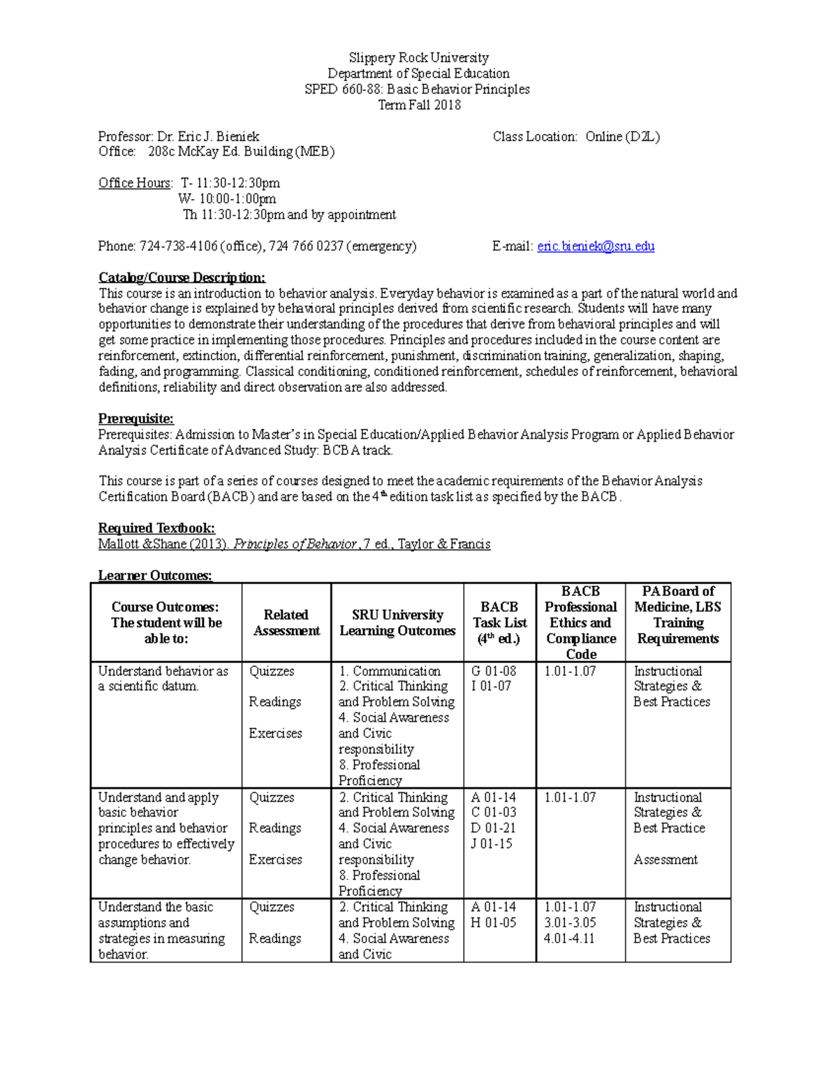 SPED660Bx Principles F 2018 - Slippery Rock University Department of ...
