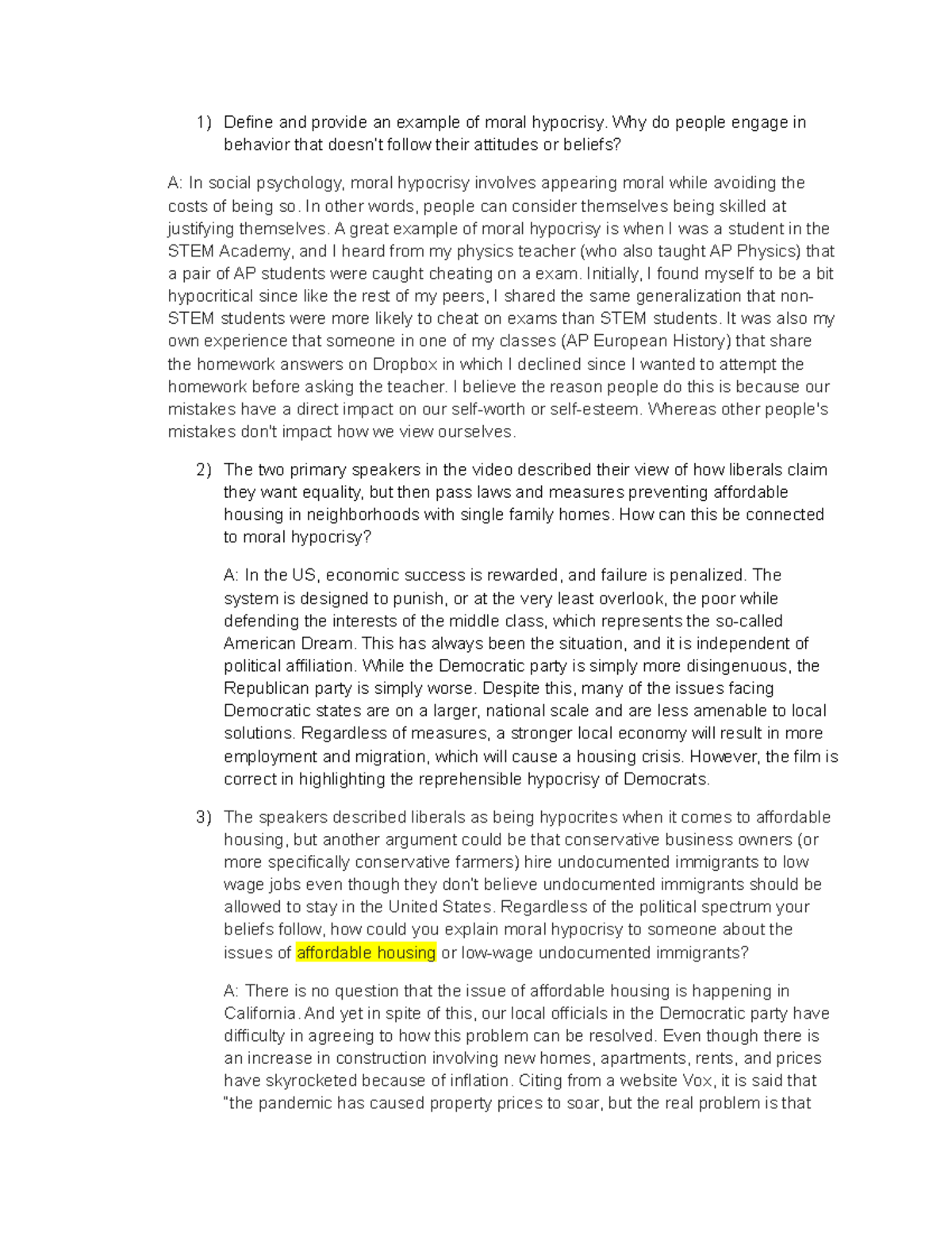 Chapter 4-5 Homework - Reflect on what you learned about moral ...