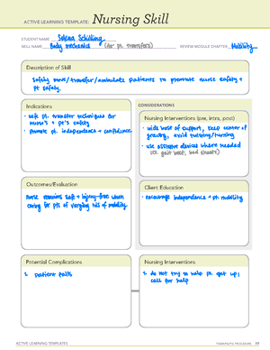 Skill - Donning and doffing sterile gloves - ACTIVE LEARNING TEMPLATES ...