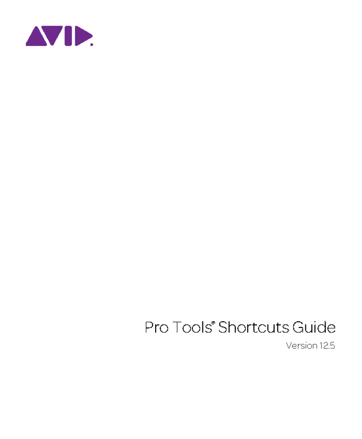 Pro Tools Shortcuts - mas ics - Pro Tools Shortcuts Guide Version 12 ...