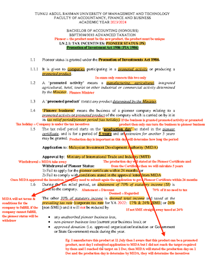 FIN358 Individual Assignment 1 amogus sus - Advance Taxation Malaysia ...