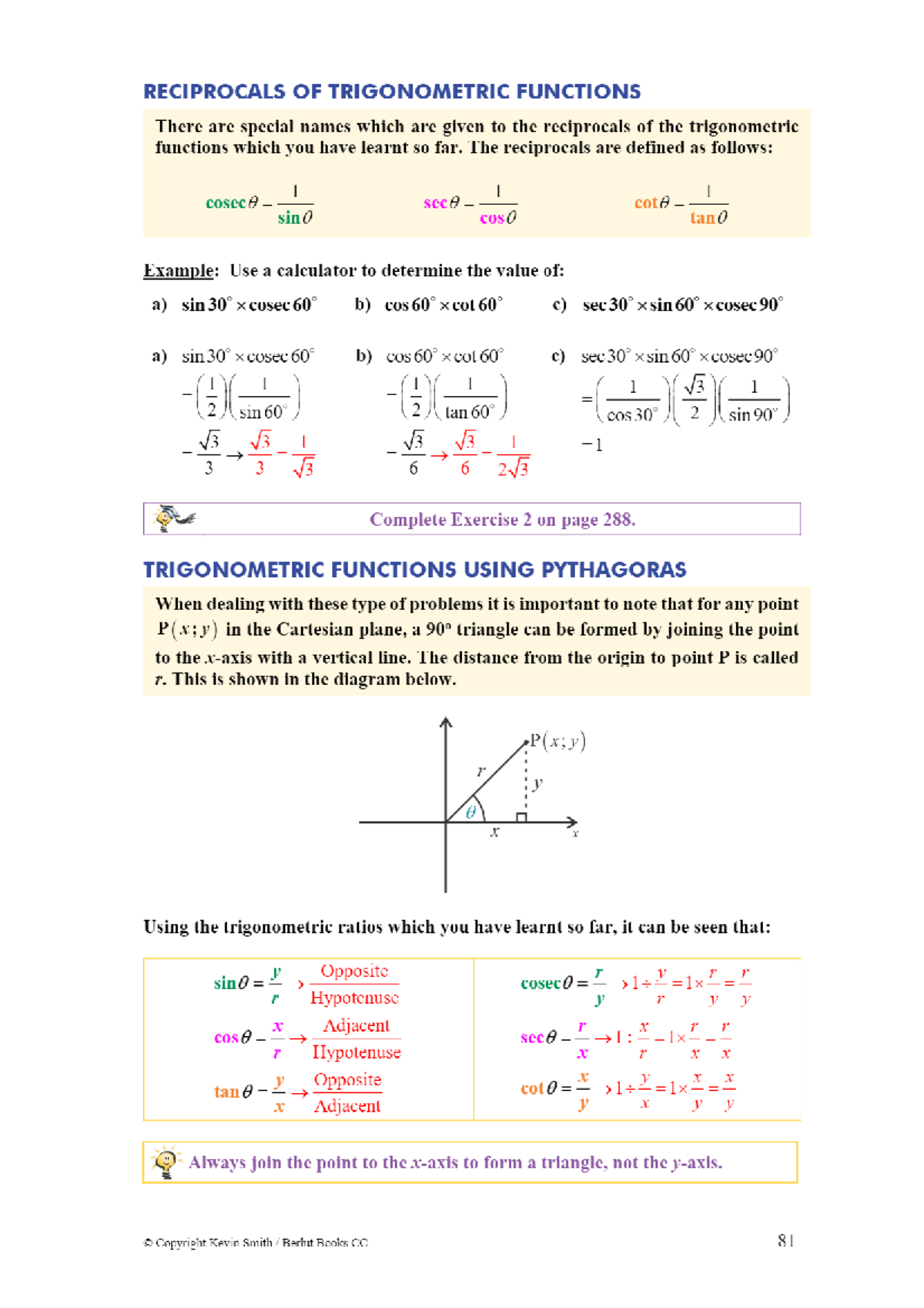Maths Handbook Gr10 Trigonometry-Notes - Studocu