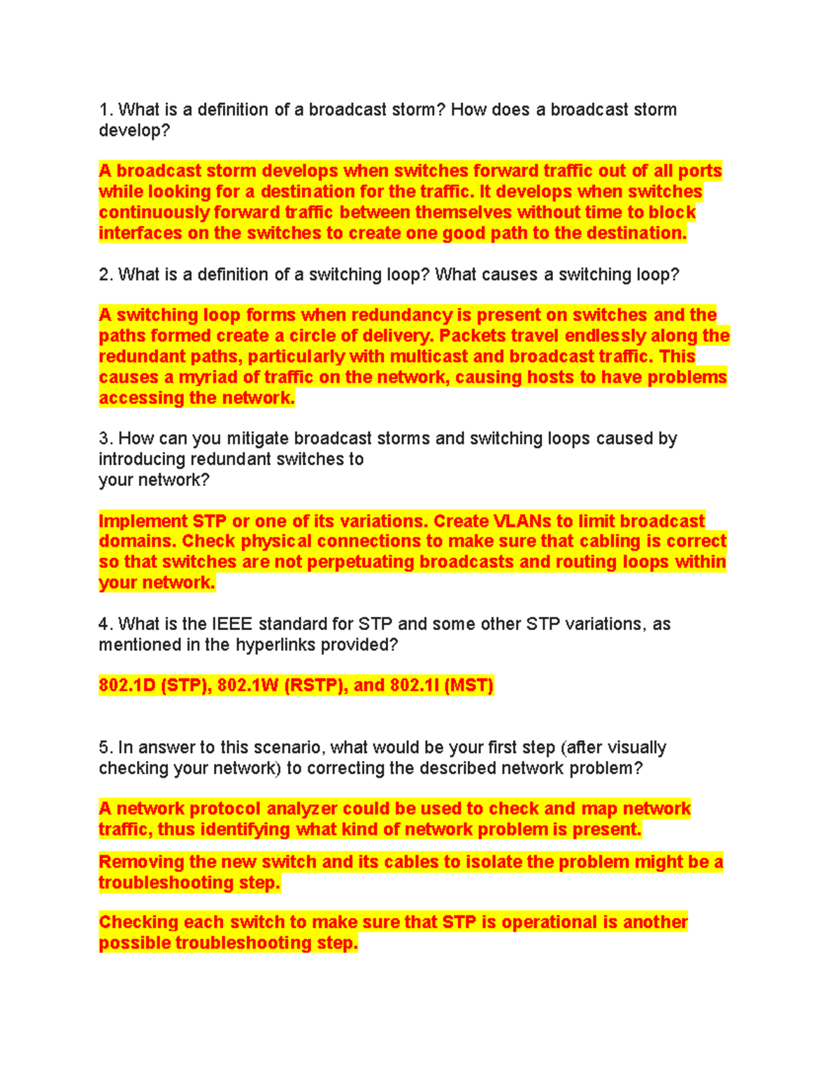 3.0.1.2 Stormy Traffic Instructions - What is a definition of a ...