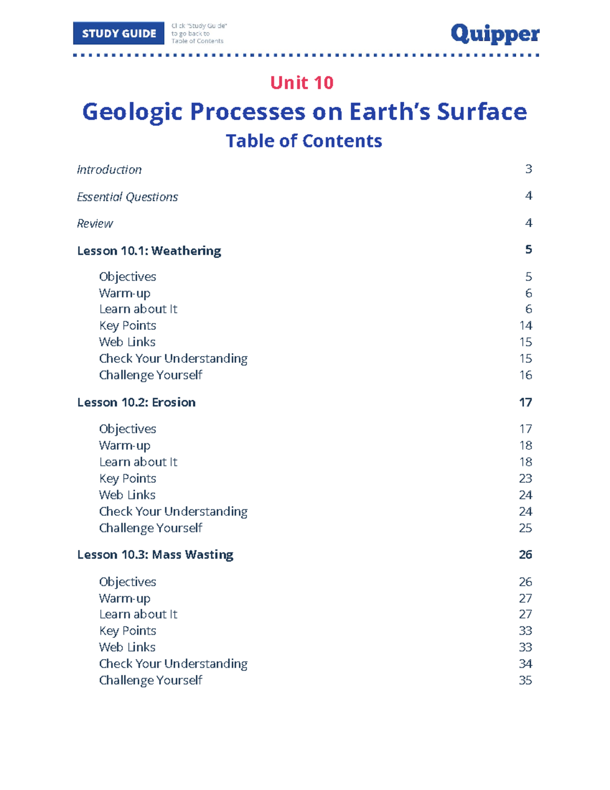 Earth Science Unit #10 - ganda - Unit 10 Geologic Processes on Earth’s ...