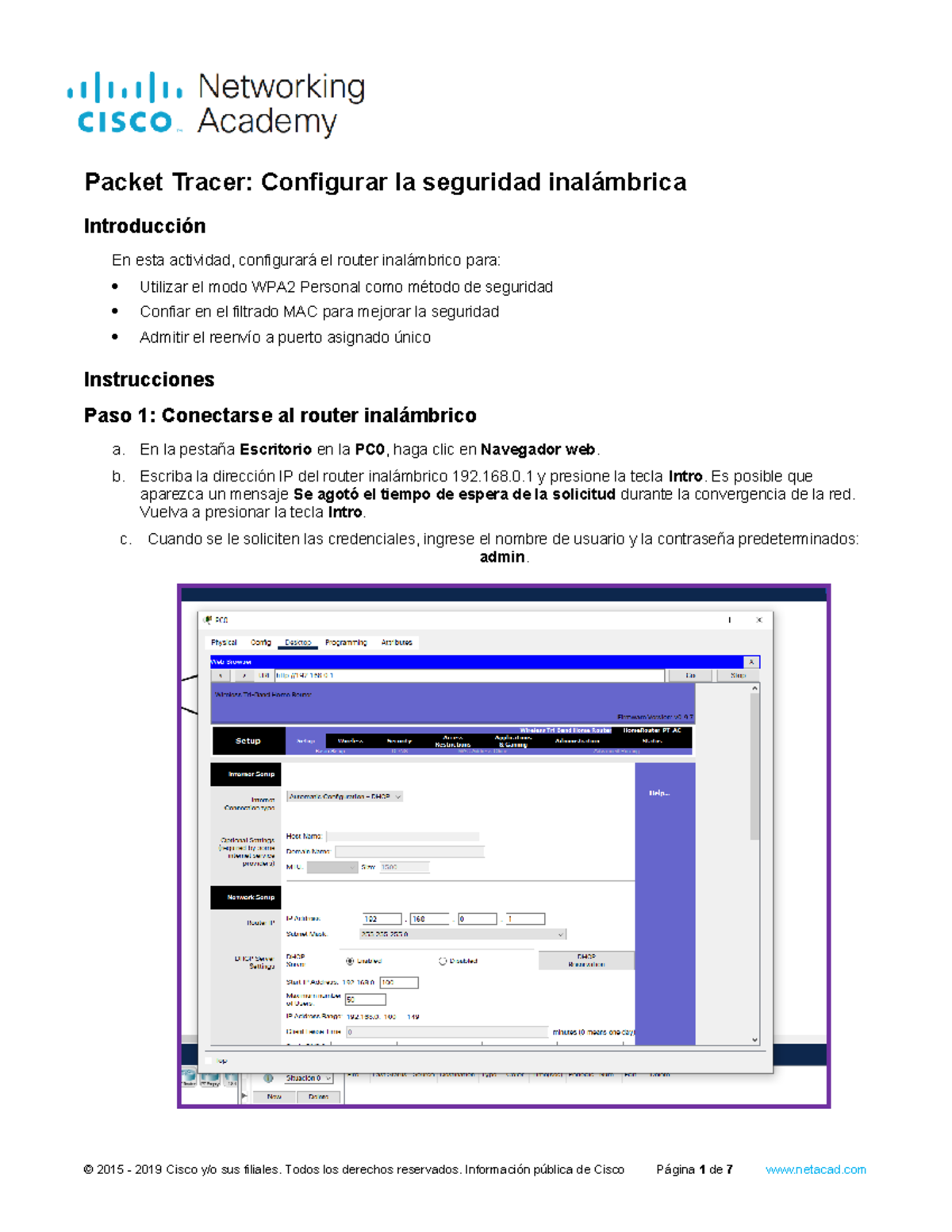 Packet tracer - arquitectura de computadoras - Introducción En esta ...