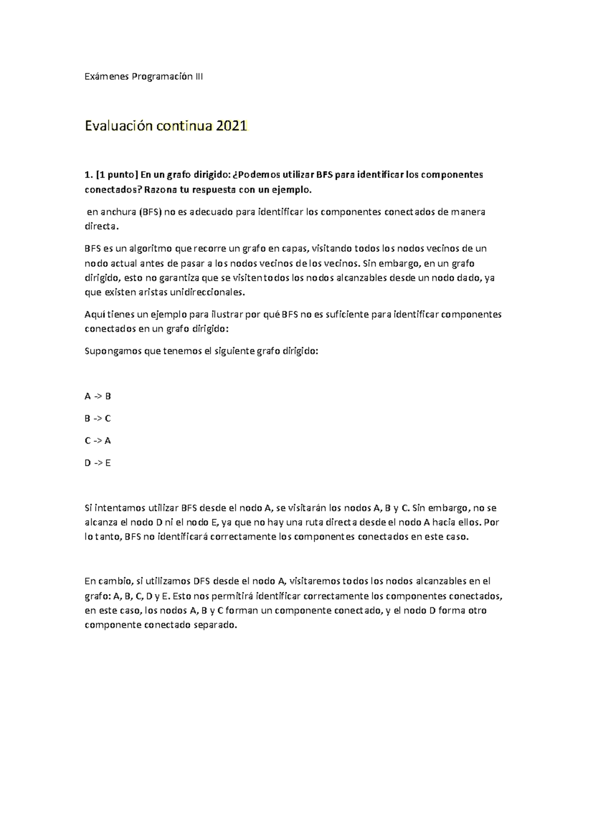 Examenes Resueltos Segundo Modulo - programación iii - ULPGC - Studocu