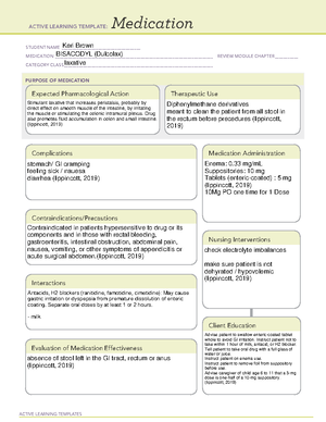 Cyanocobalamin - med sheet - ACTIVE LEARNING TEMPLATES Medication ...