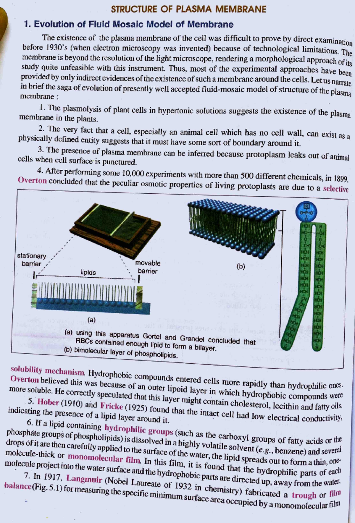 Structure OF Plasama Membrane. (1•Evolution Of Fluid Mosaic ...