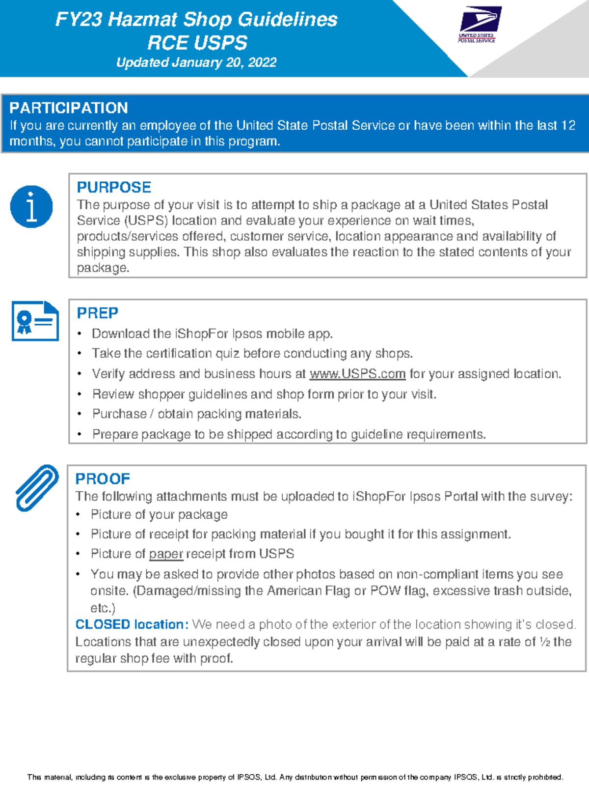 FY23 USPS Hazmat Shopper Guidelines 1 20 2023 - RCE USPS Updated ...