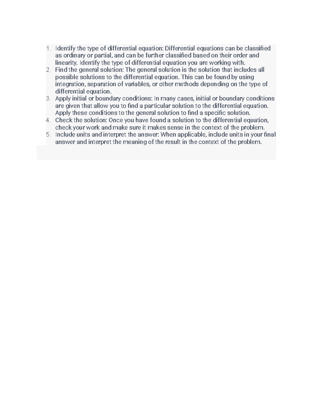 Differential equations step by step - Identify the type of differential ...