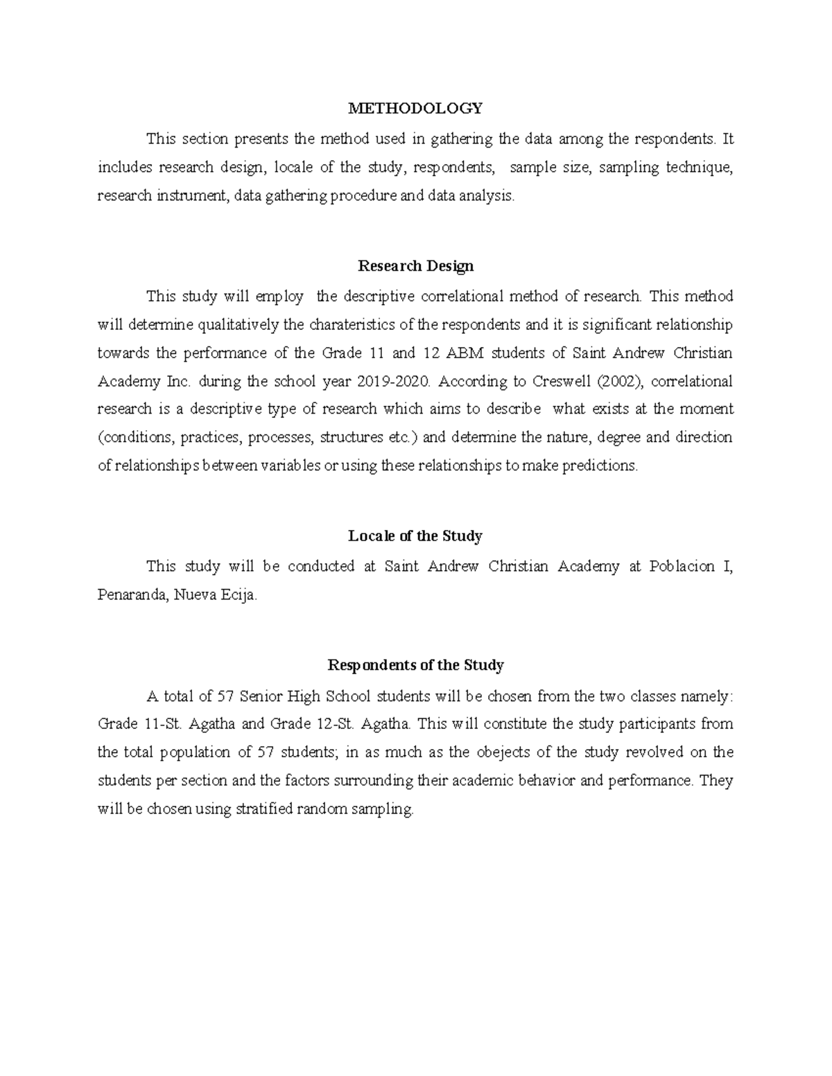 451447852 Chapter 3 Methodology Final - METHODOLOGY This section ...