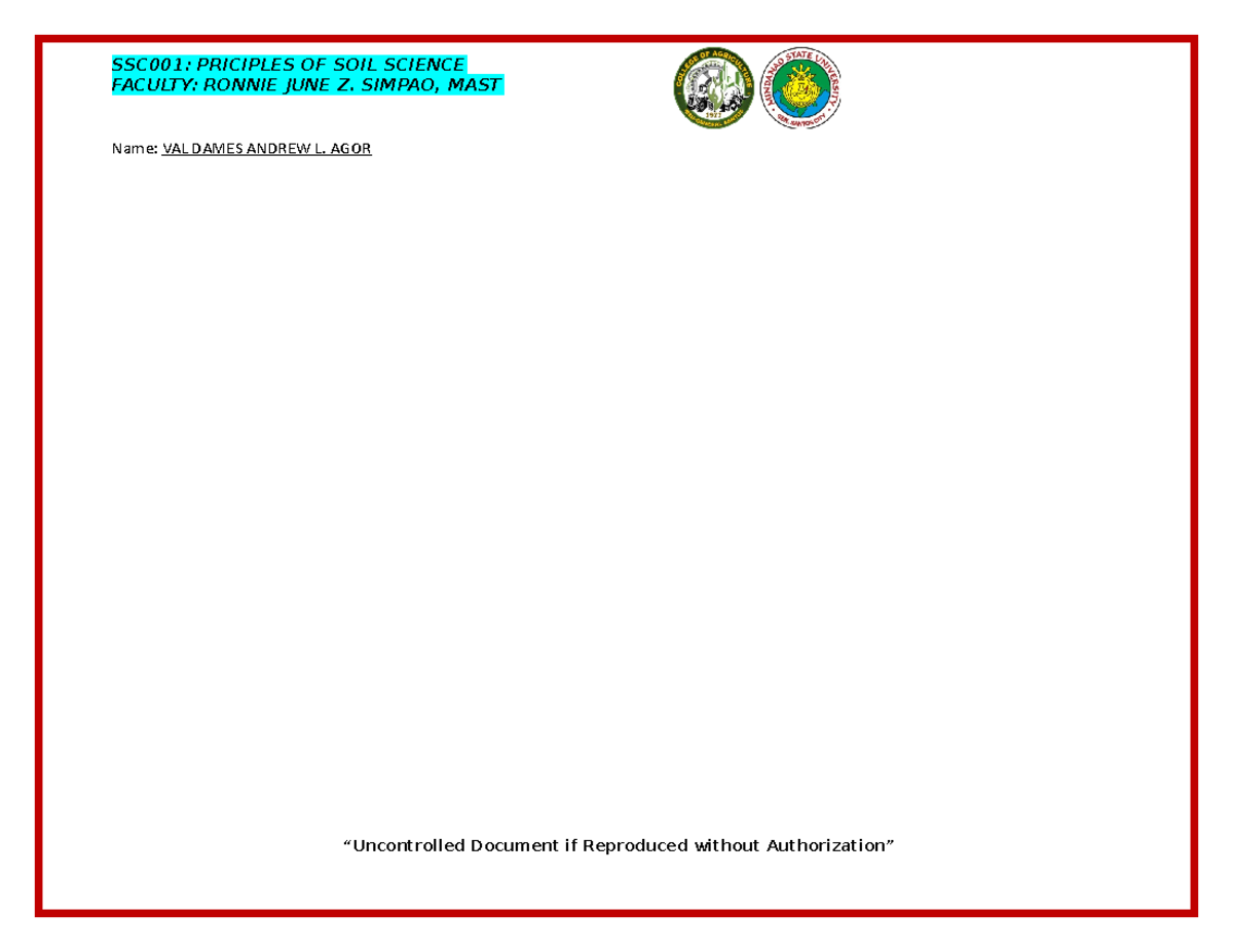 Worksheet- Assignment - FACULTY: RONNIE JUNE Z. SIMPAO, MAST Name: VAL ...