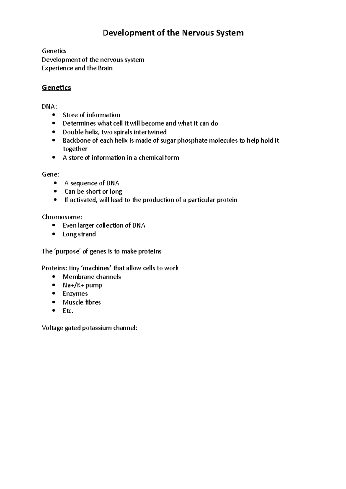 Week 5 - Development of the Nervous System - Development of the Nervous ...