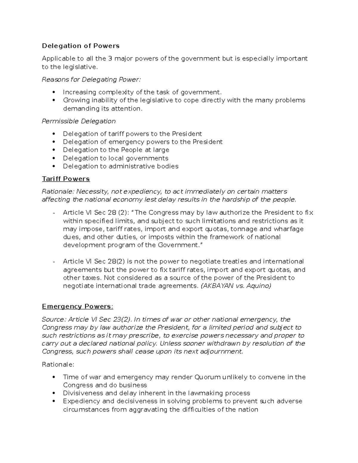 Delegation of Powers - Delegation of Powers Applicable to all the 3 ...