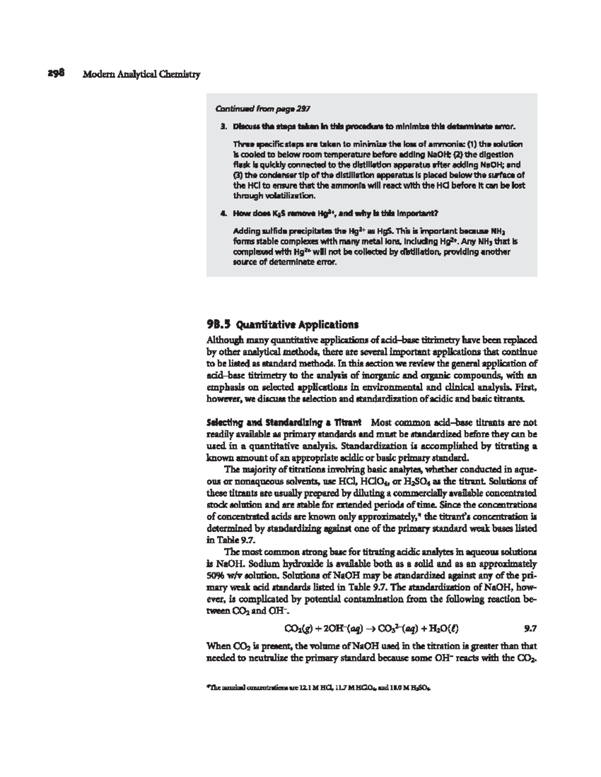 Selecting and Standardizing a Titrant - Analytical Chemistry - Studocu