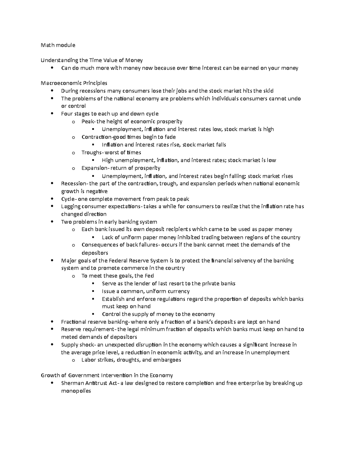 Module 2 - Math module Understanding the Time Value of Money Can do ...