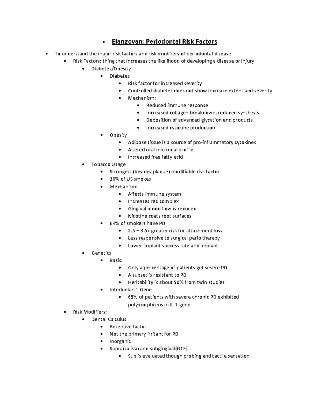 Perio objectives 3 - Warning: TT: undefined function: 32 Elangovan ...