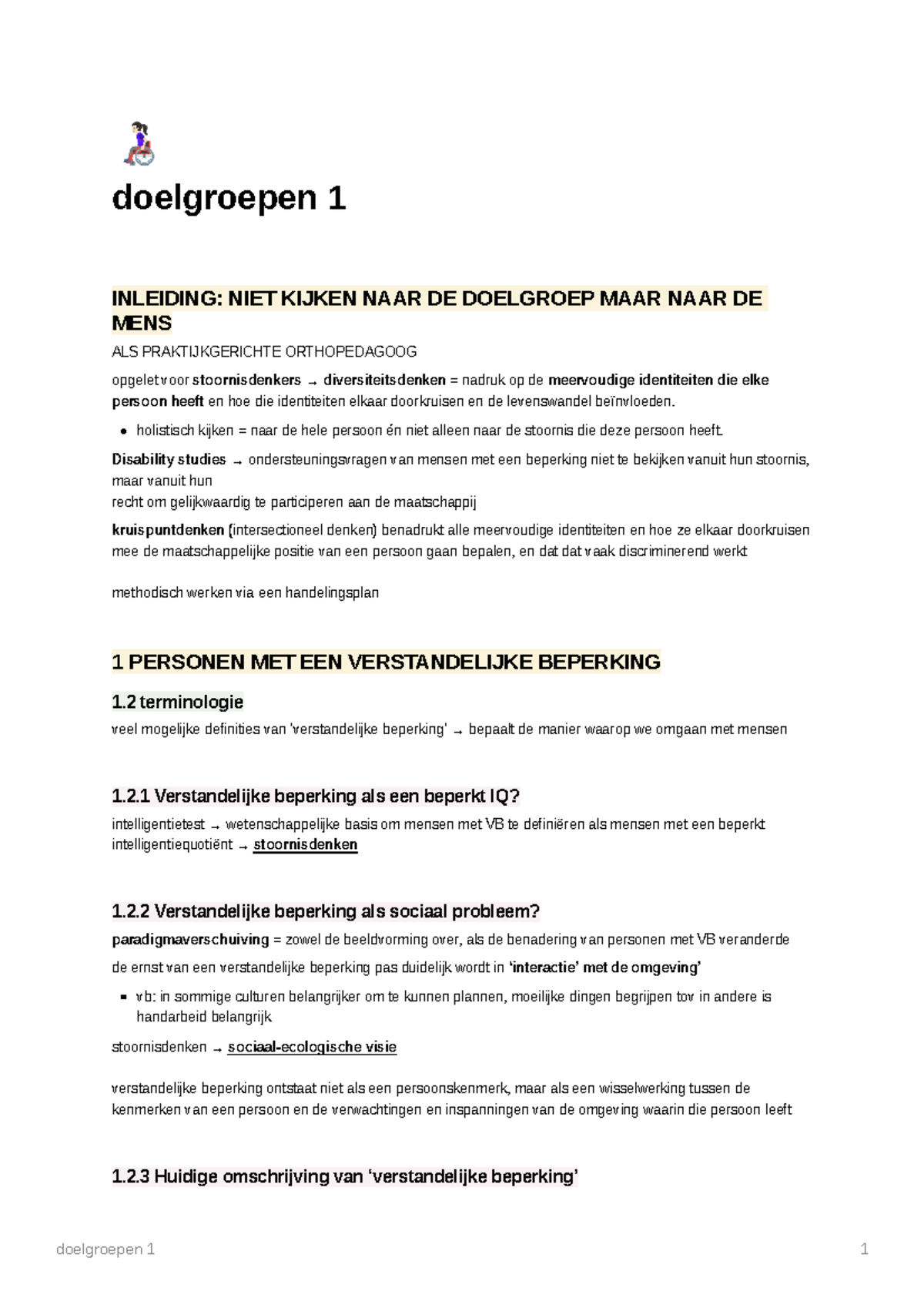 Doelgroepen 1 s1 - deel 1 - doelgroepen 1 INLEIDING: NIET KIJKEN NAAR ...