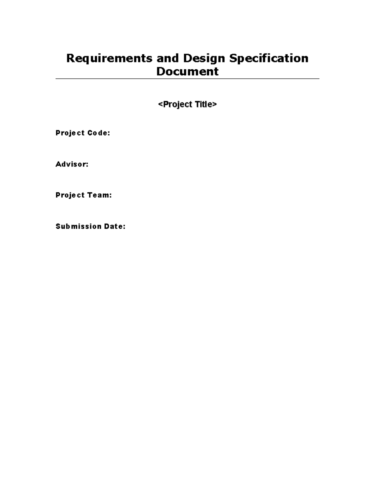 Software Requirements Specification Template - 2 - Requirements and ...