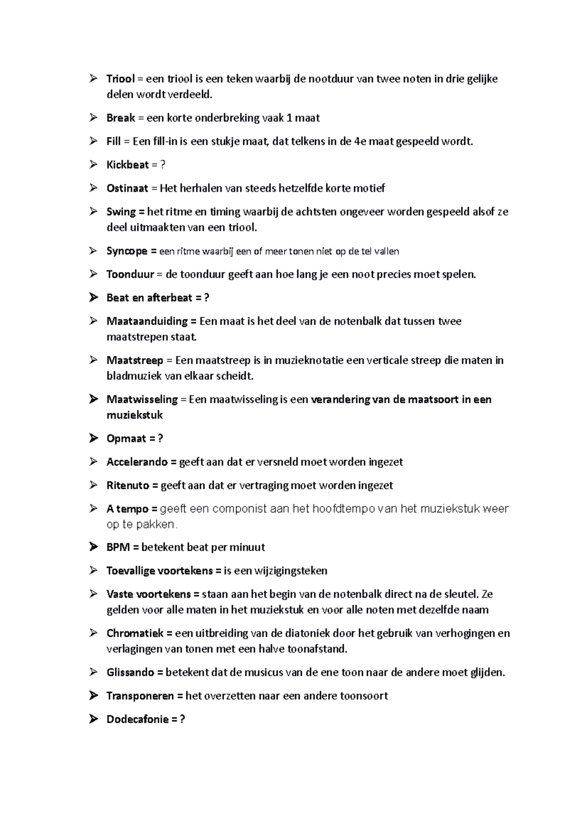 Begrippen muziek - Triool = een triool is een teken waarbij de nootduur ...