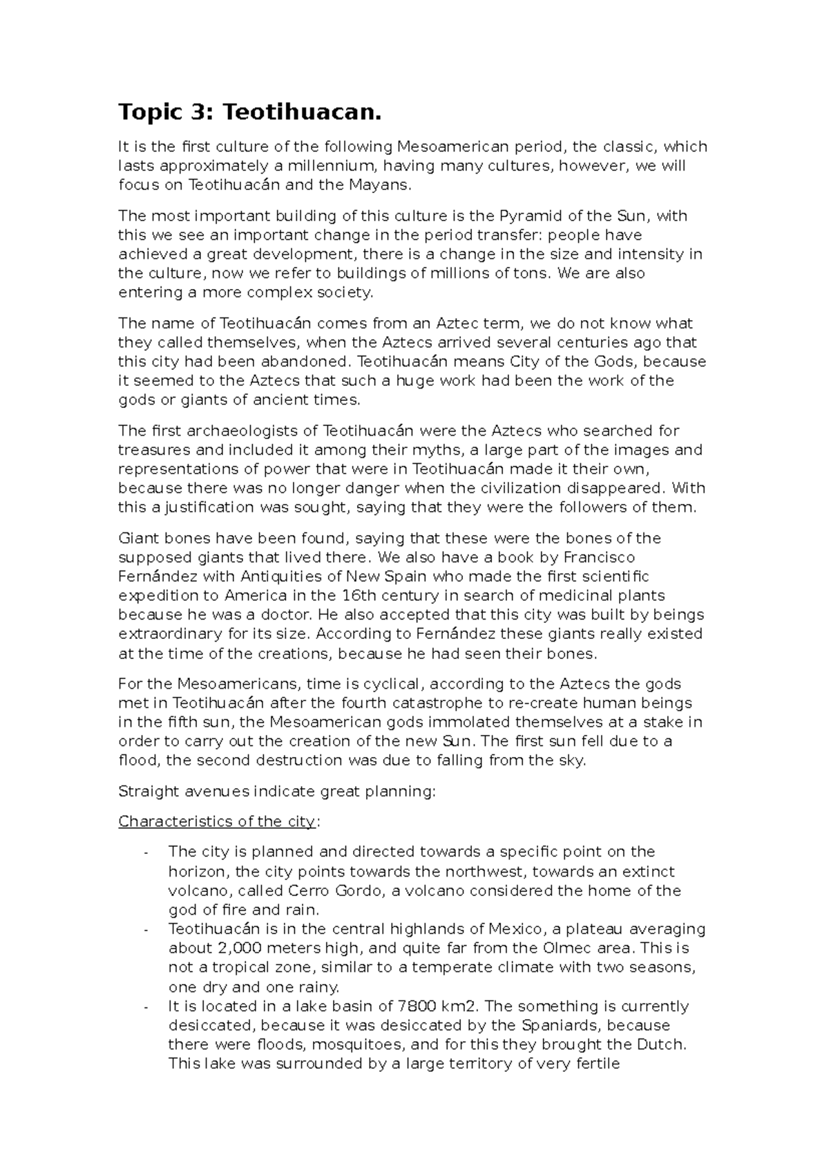 Lesson 3 - Lecture notes unit 3 about World History. There are notes ...