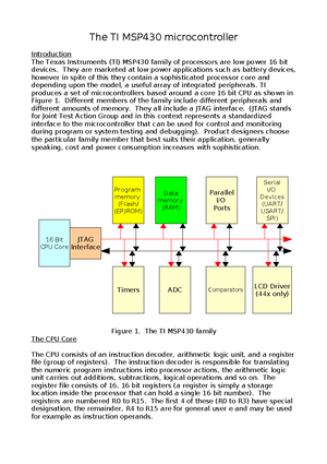 Unit-3 - Unit - UNI T- MSP430 MICROCONTROLLER: The MSP430 MCU is designed specifically for - Studocu