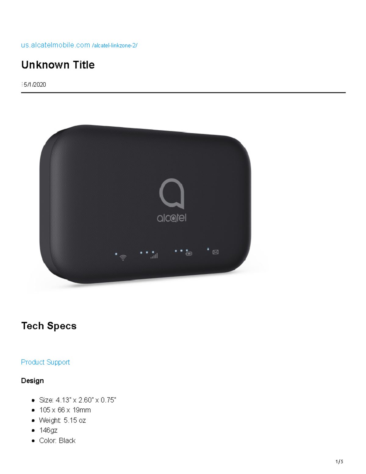 electronic device - us.alcatelmobile /alcatel-linkzone-2/ Unknown Title ...