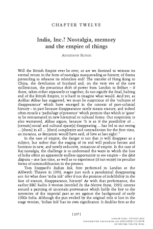 Indian Ink Footnotes on Empire Laurie Kaplan - In the Native State ...