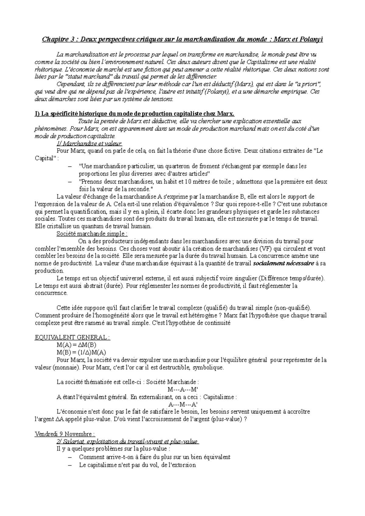 S.E Chapitre 3 - Cours présenté par Richard Sobel de Sociologie ...