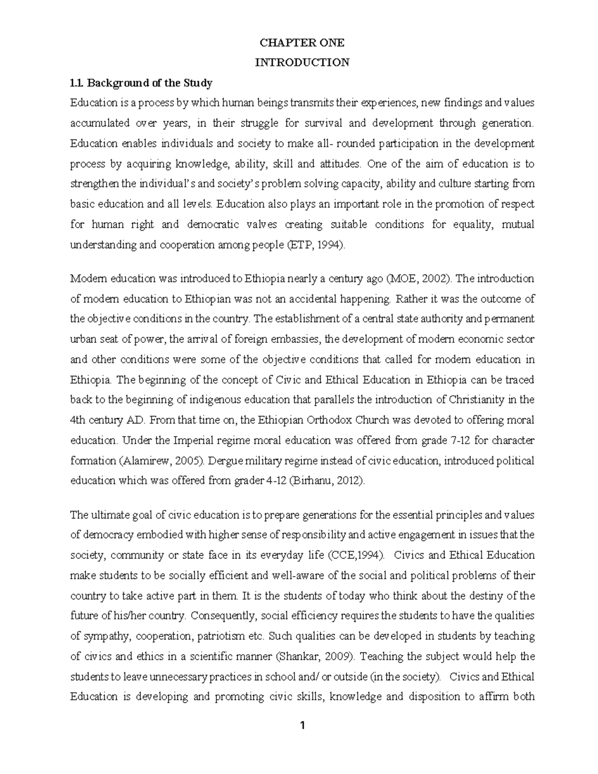 Xalib Research pdf-1 - CHAPTER ONE INTRODUCTION . . Background of the ...