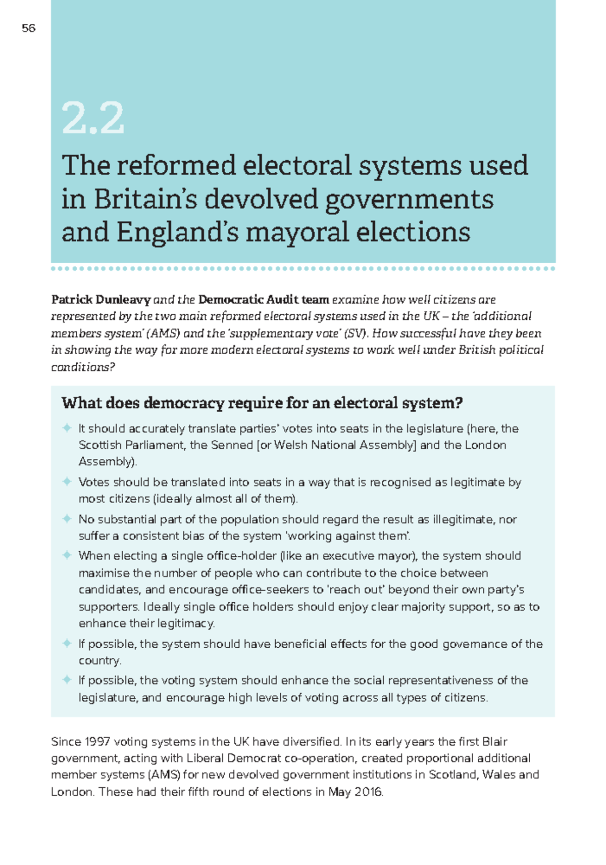 The uks changing democracy - 56 2. How democratic are the UK’s ...