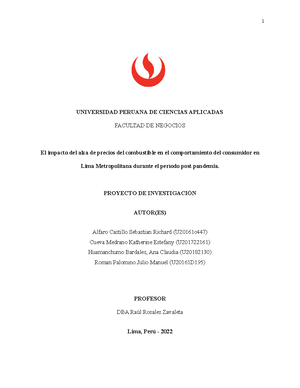 GUIA AD2507 Proyecto de Investigación - UNIVERSIDAD PERUANA DE CIENCIAS APLICADAS FACULTAD DE ...