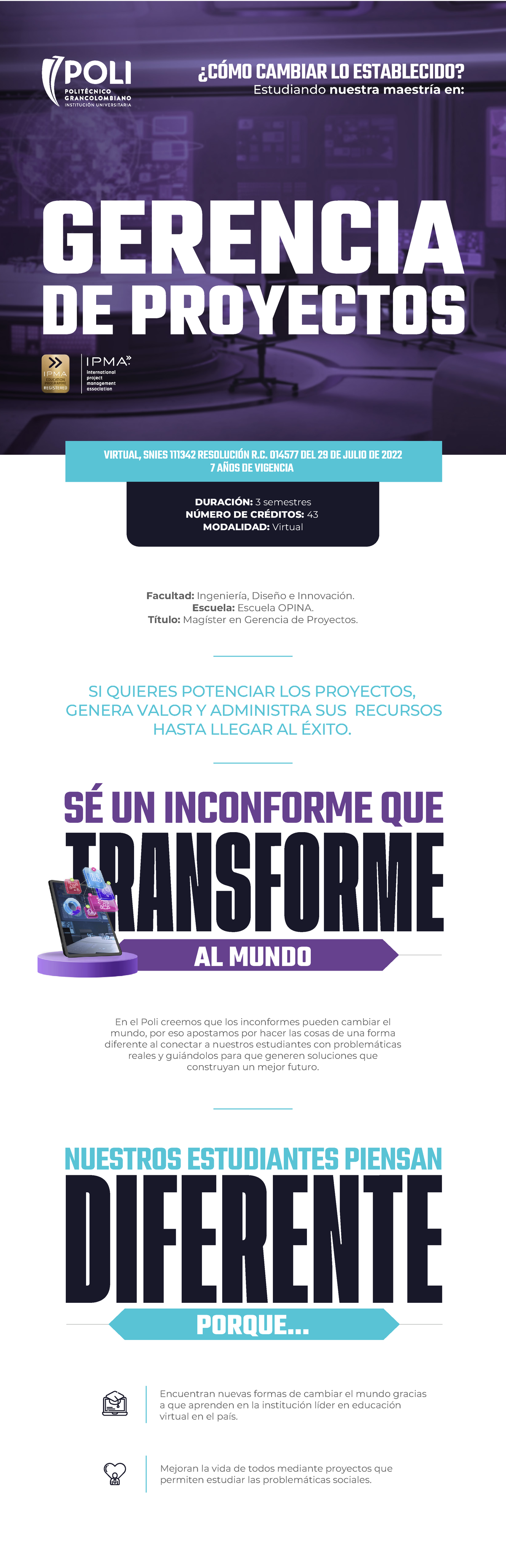 Maestria en gerencia de proyectos-virtual-111342 - ####### PORQUE... ¿CÓMO CAMBIAR LO ...