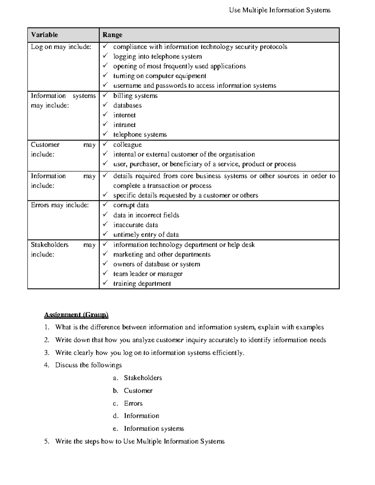 Use information system - Use Multiple Information Systems Variable ...
