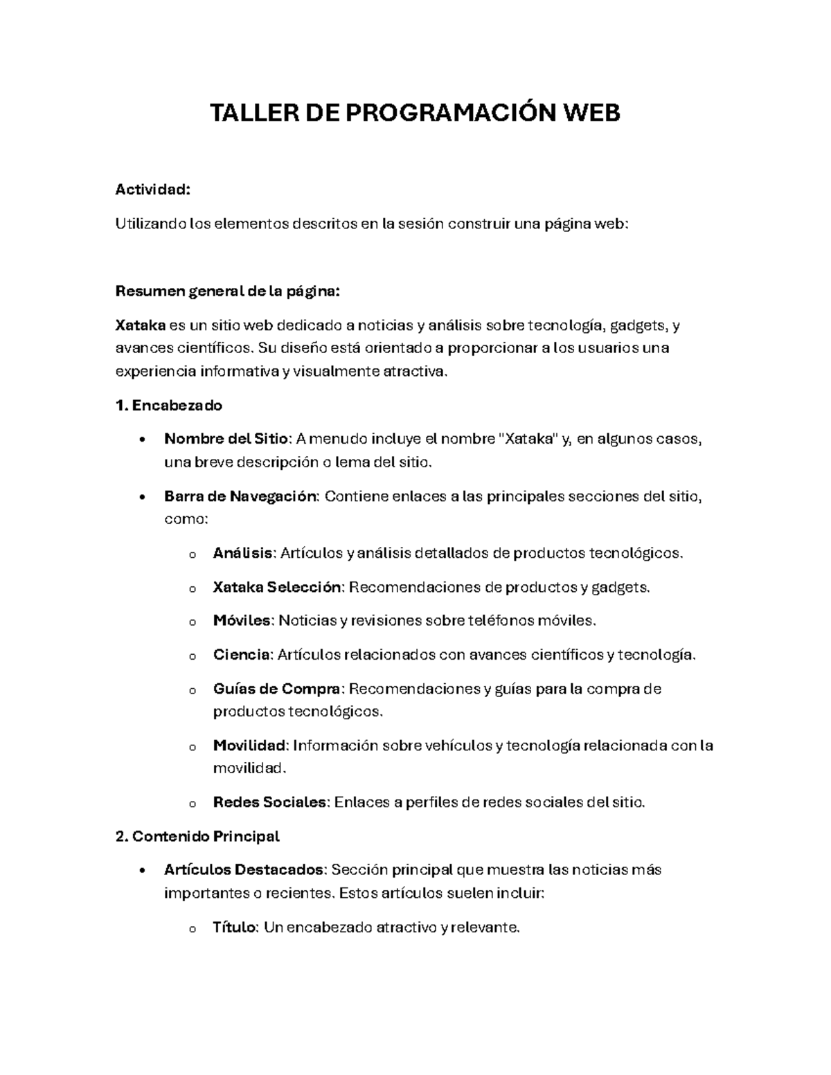 Semana 1 - Taller de Programacion Web - TALLER DE PROGRAMACIÓN WEB ...
