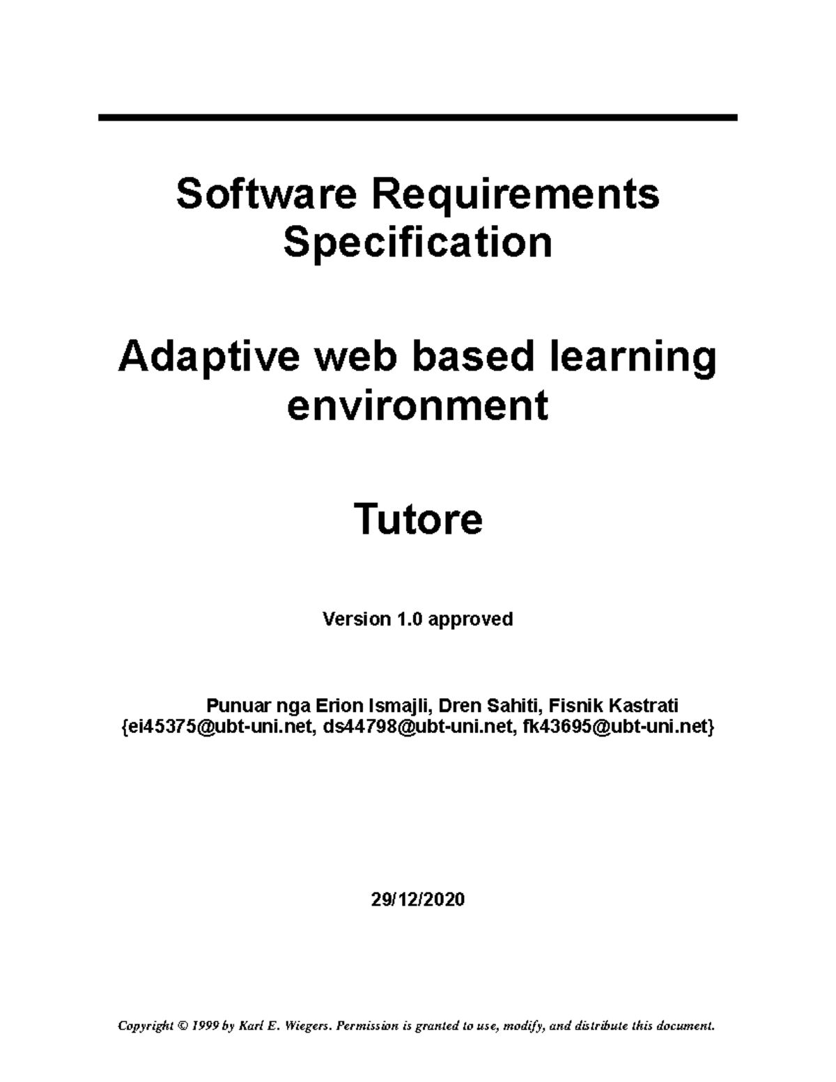 Srs template-ieee - Srs document tutorial - Software Requirements ...