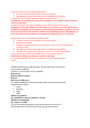 Grondrechten hst 5,6,7,8,9 - Grondrechten (Mensenrechten) Hoofdstuk 5 ...