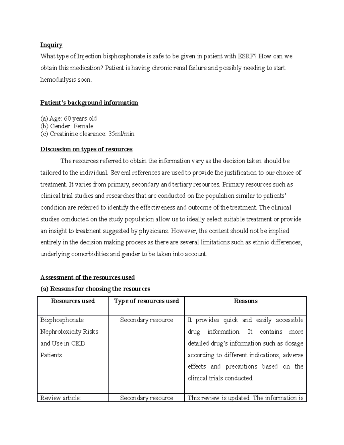 Drug Information Clinical - Inquiry What type of Injection ...