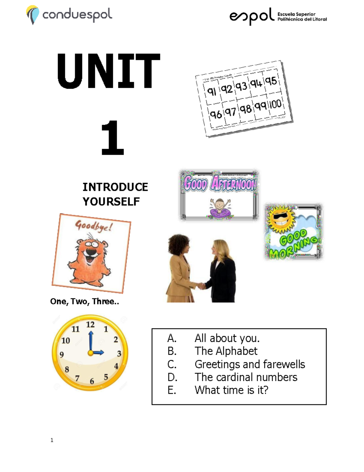 English book 2023 Pagina 36 - UNIT 1 INTRODUCE YOURSELF ####### One ...