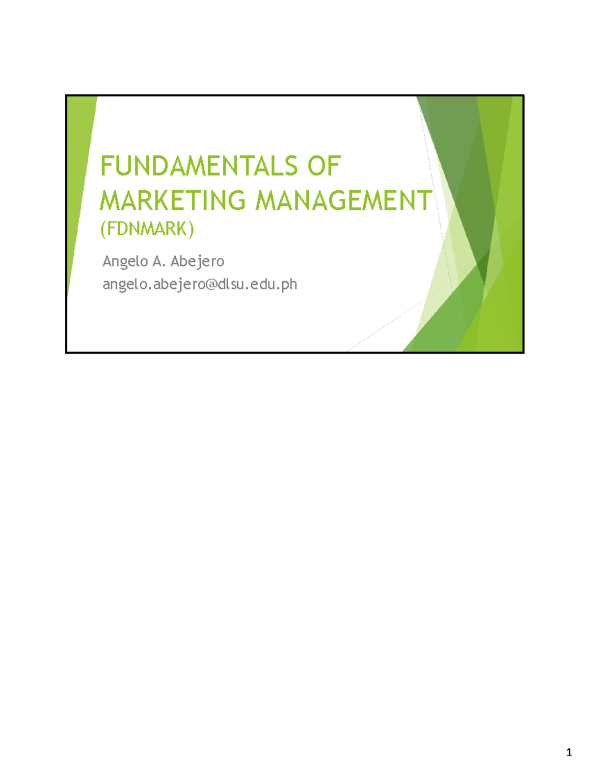 AAA Fdnmark 06 - Tactical Marketing Pricing Strategies - FUNDAMENTALS ...