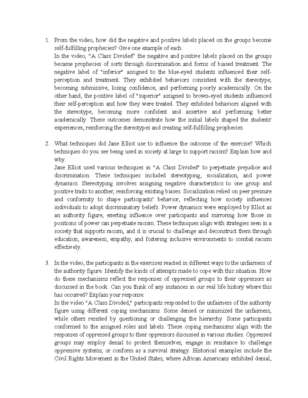 Individual Activity 9 - From the video, how did the negative and ...