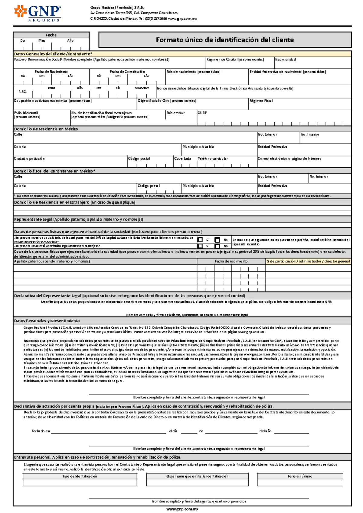 Formato Unico de Identificacion de Cliente 180722 - Grupo Nacional ...
