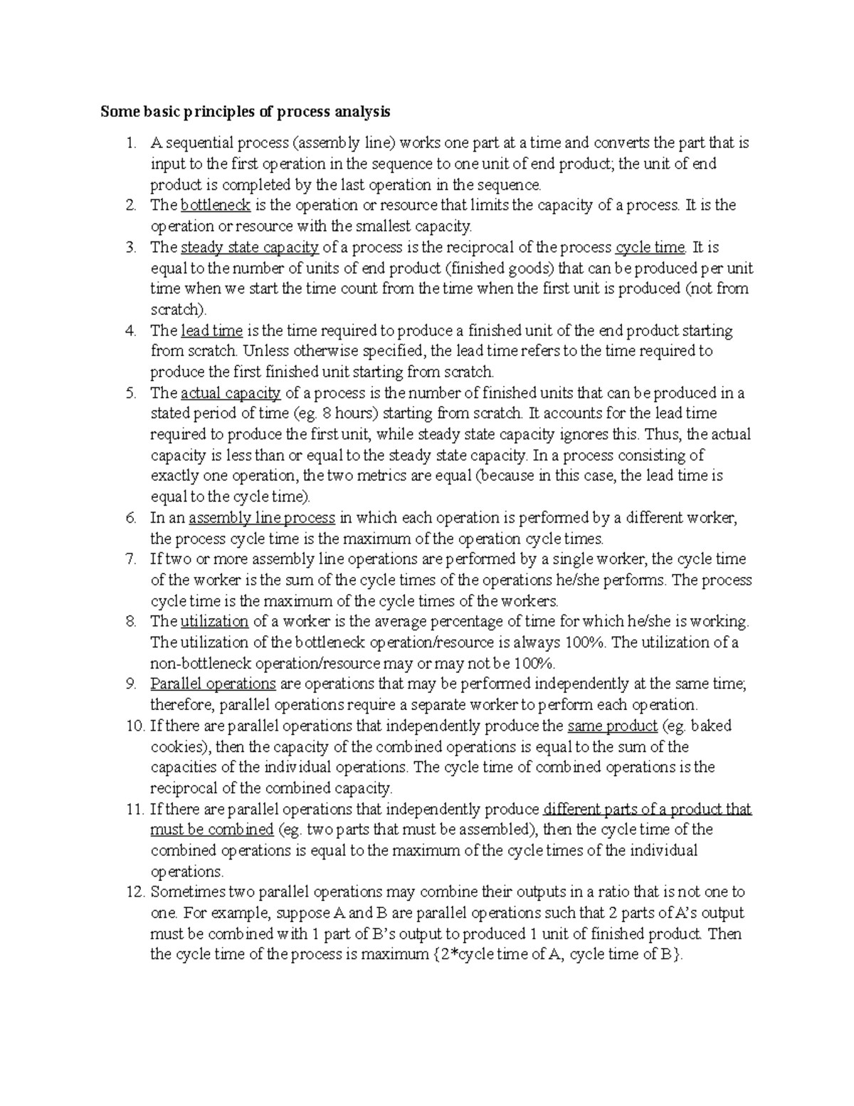 Some basic principles - Process Analysis - Some basic principles of ...