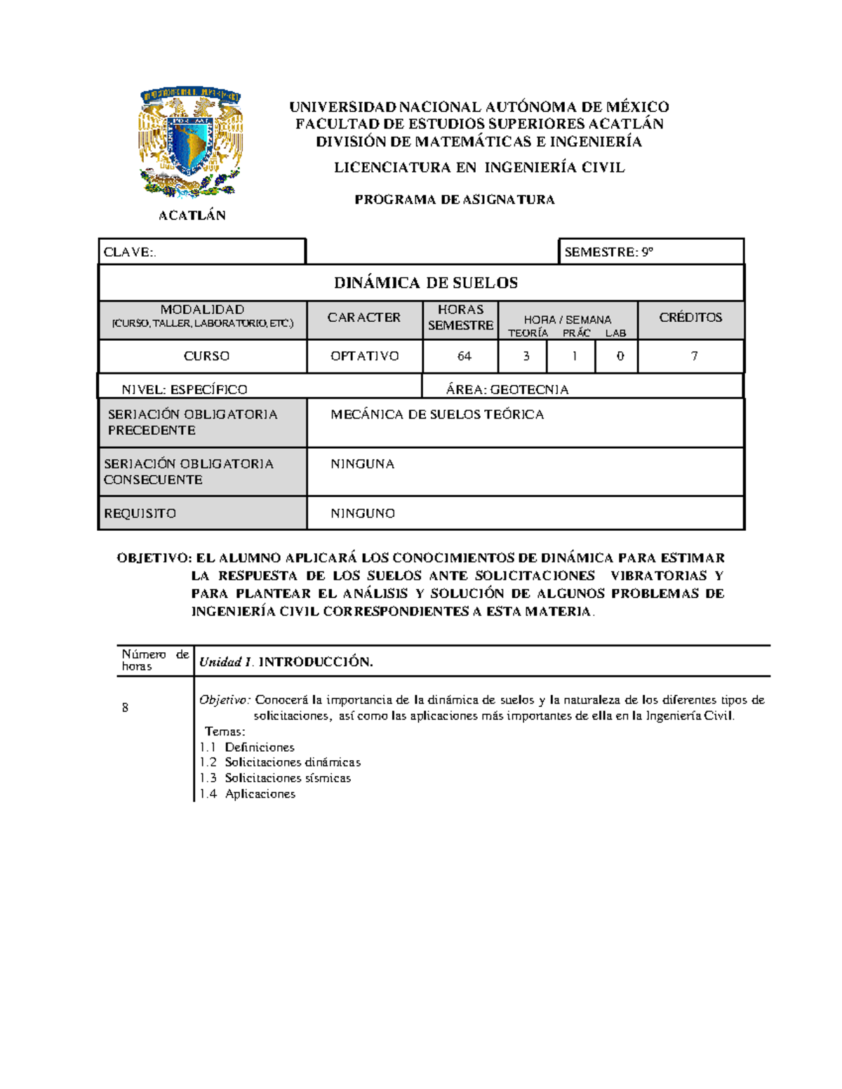 09op dinamica de suelos - UNIVERSIDAD NACIONAL AUTÓNOMA DE MÉXICO ...