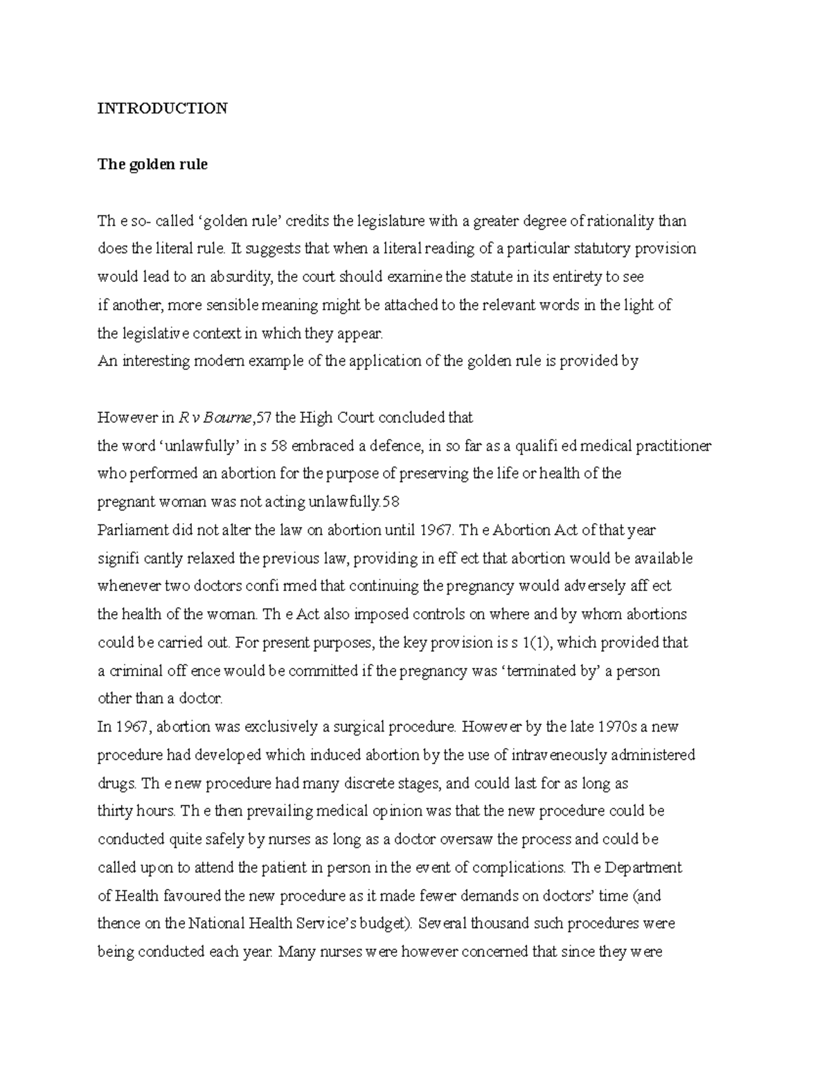 The golden rule - INTRODUCTION The golden rule Th e so- called ‘golden ...