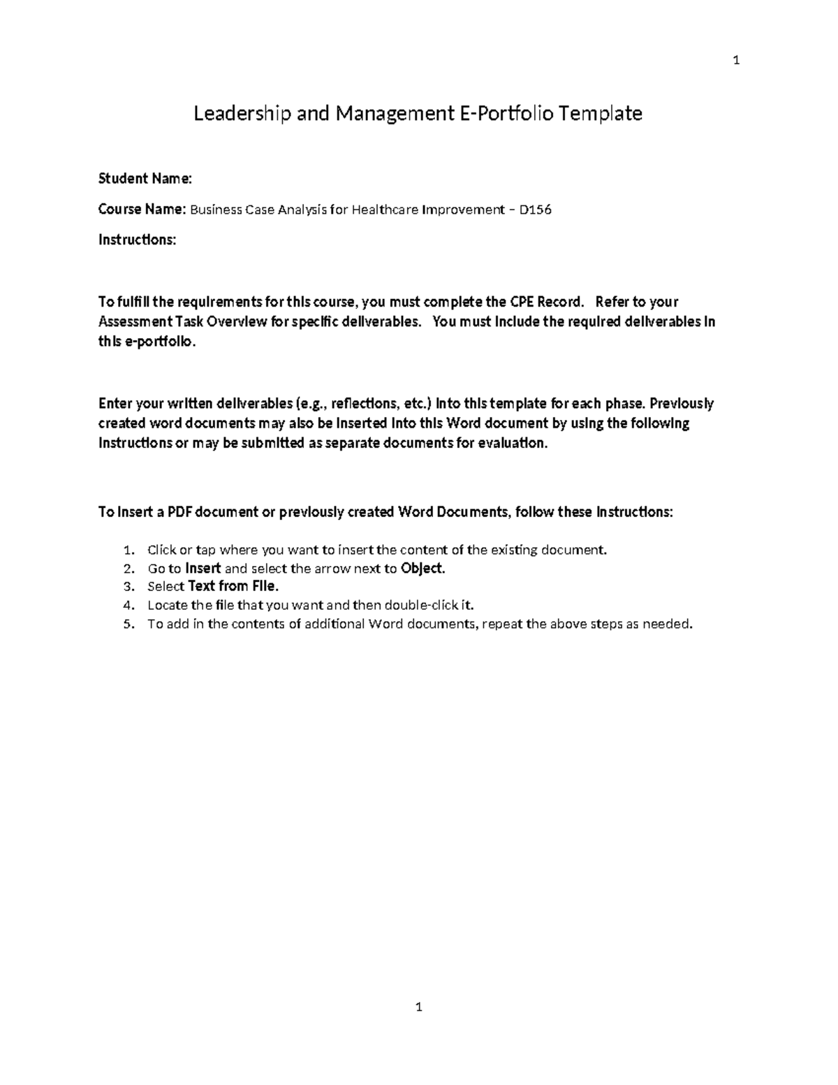D156 leadership and management word e-portfolio - Leadership and ...